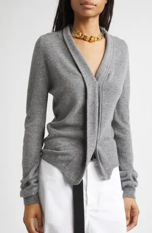 Plan C Shawl Collar Cashmere Cardigan