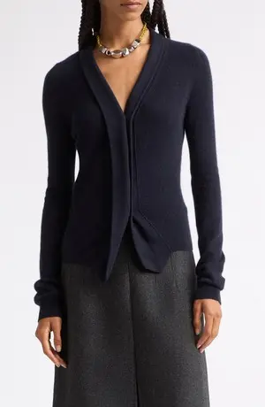 Plan C Shawl Collar Cashmere Cardigan - Navy