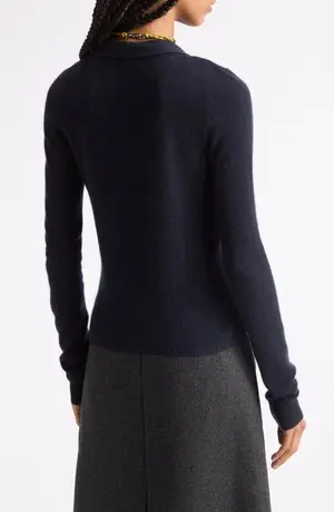 Plan C Shawl Collar Cashmere Cardigan - Navy