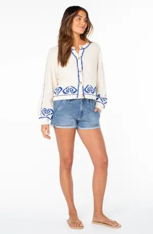 Roxy Jovie Cotton Blend Cardigan
