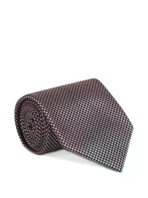 TOM FORD Textured Silk Neck Tie - Black