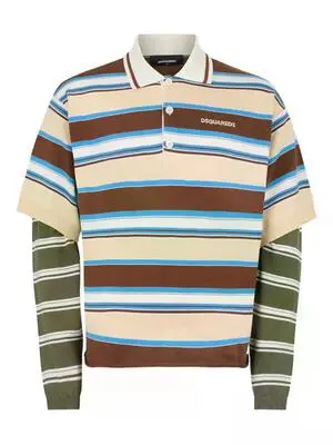 Dsquared2 Long Sleeve Polos For Men