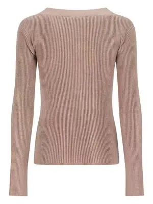 Max Mara Ribbed V-neck Cardigan