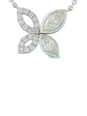 LB EXCLUSIVE Diamond Butterfly Necklace - Silver