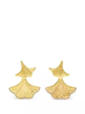 LYNYER Leaf-embellished Earrings - Gold