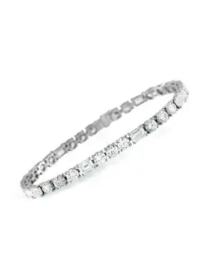 LB EXCLUSIVE Diamond Tennis Bracelet - Silver
