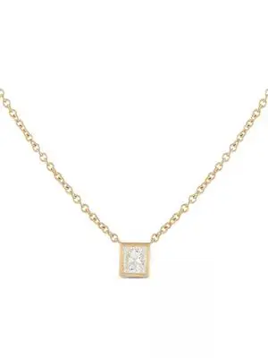LB EXCLUSIVE Princess-cut Diamond Solitaire Necklace