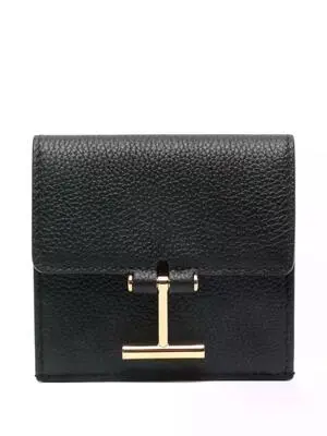 TOM FORD Logo-detail Snap-button Wallet - Black