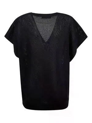 Fabiana Filippi V-neck Wool Blouse - Blue