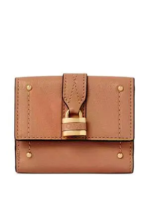 Chloé Padlock-detail Wallet - Neutrals
