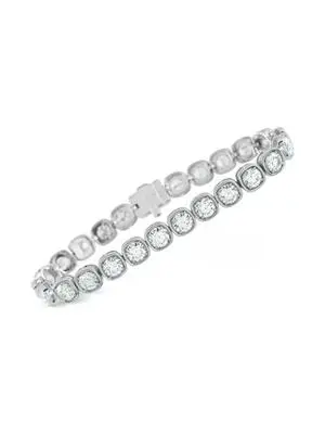 LB EXCLUSIVE Round-cut Diamond Bracelet - Silver