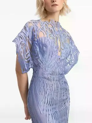 GEMY MAALOUF Structured Half-sleeves Dress