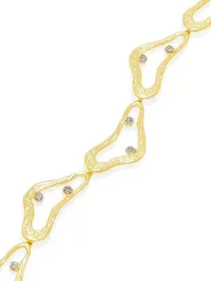 LYNYER Textured Embellished Necklace