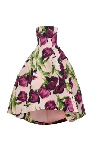 Oscar De La Renta Strapless High-low Gown - Pink