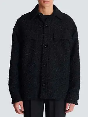 Balmain Monogram Tweed Overshirt