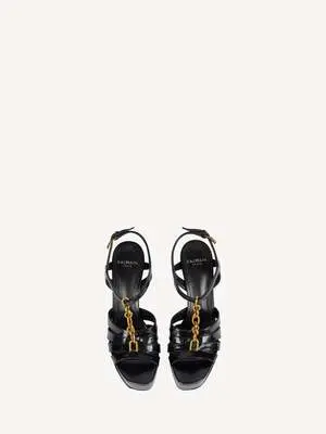 Balmain Sync Platform Sandals - Black