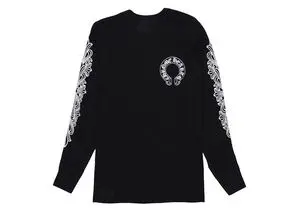 Chrome Hearts Horseshoe Thermal Waffle T-shirt - Black