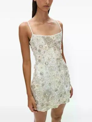Rachel Gilbert Francesca Beaded Floral Minidress