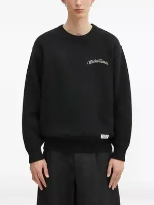 WACKO MARIA Logo Embroidered Crew Neck Sweater