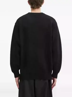 WACKO MARIA Logo Embroidered Crew Neck Sweater