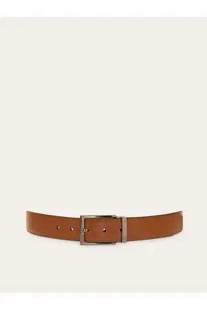 FERRAGAMO Reversible And Adjustable Gancini Belt - Black