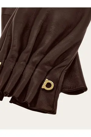 FERRAGAMO Nappa Leather Gloves - Natural