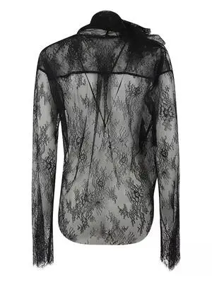 Alberta Ferretti Lace Ruffled Shirt
