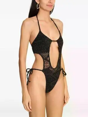 AMIR SLAMA Cut-out Tie Swimsuit