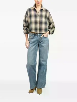 Rag & Bone Plaid Cropped Shirt