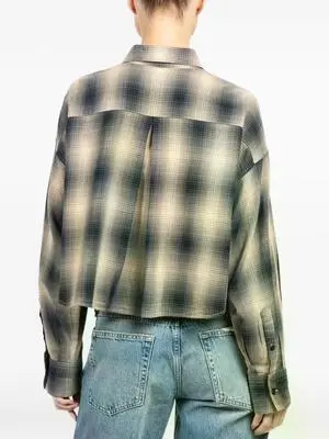 Rag & Bone Plaid Cropped Shirt