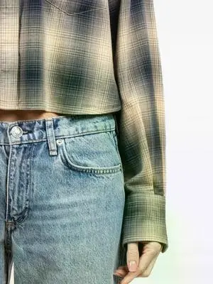 Rag & Bone Plaid Cropped Shirt