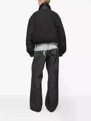 Acne Studios Leather-collar Logo-patch Jacket