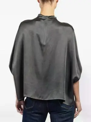 Lapointe Satin Cape Blouse