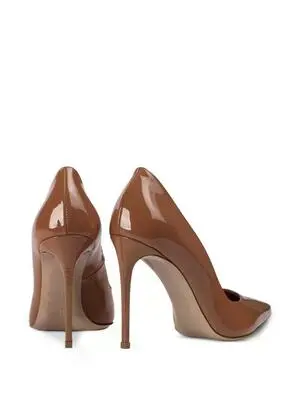 LE SILLA Eva Patent Leather Pumps - Brown