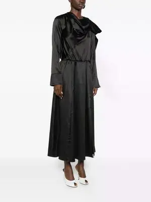 Pinko Maite Cowl-neck Split Dress