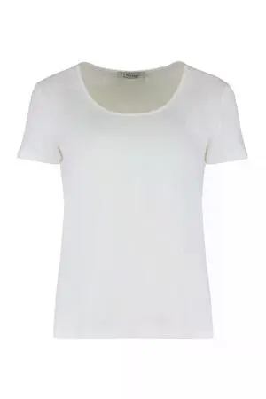 Max Mara Crew-neck T-shirt - Neutrals