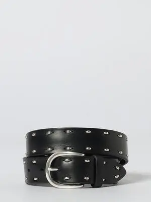 ORTIGNI Leather Belt - Black