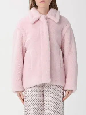 Max Mara Max Mara Pink Fur Coat Pink