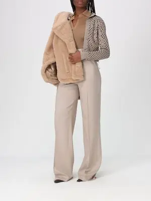 Max Mara Fur Coat - Beige
