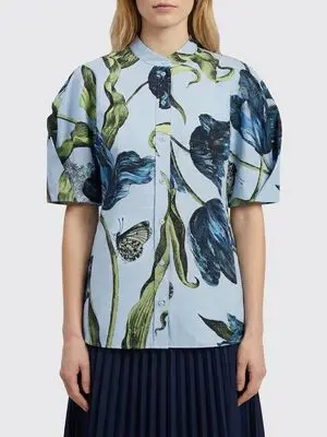 Erdem Printed Shirt - Gnawed Blue