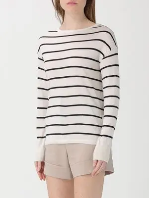Max Mara Striped Fine Knit Pullover - Blue