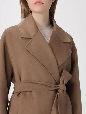 Max Mara Belted Wool Coat - Brown