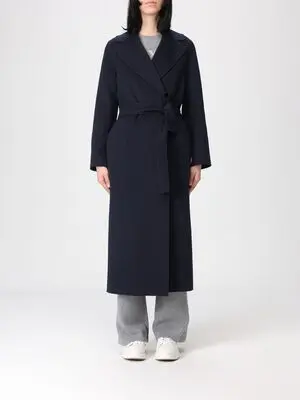 Max Mara Belted Coat - Blue