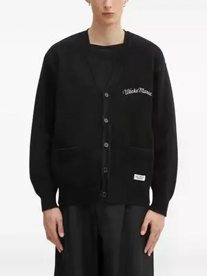 WACKO MARIA Embroidered V-neck Cardigan