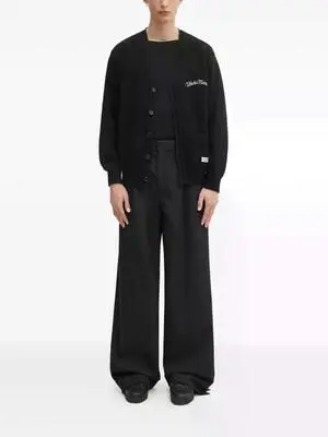 WACKO MARIA Embroidered V-neck Cardigan