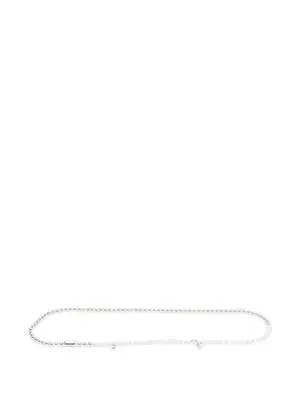 Alexander McQueen Pearl-embellished Belt - Silver