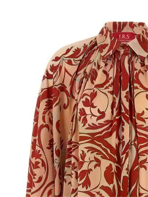 F.R.S FOR RESTLESS SLEEPERS Geometry Print Raque Dress - Neutrals