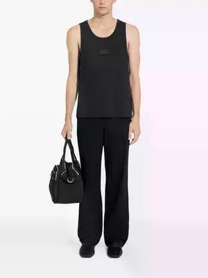 MAISON MARGIELA Ribbed Logo Plaque Tank Top