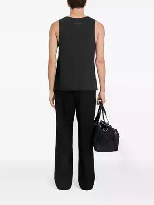 MAISON MARGIELA Ribbed Logo Plaque Tank Top