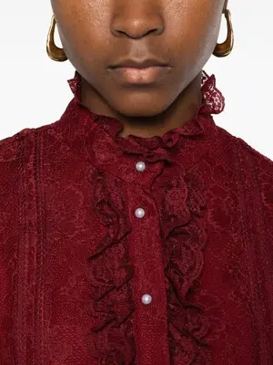 Alice + Olivia Eugenia Embroidered Blouse